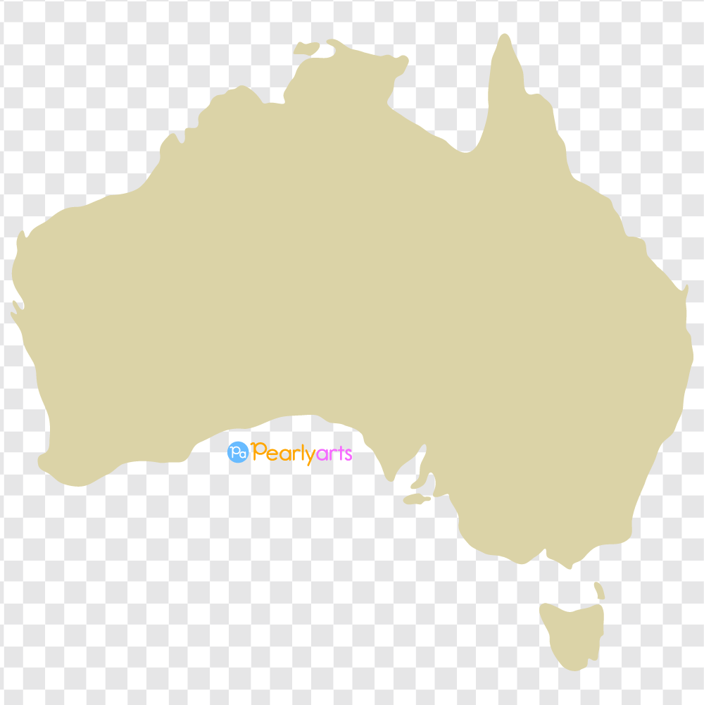 FREE Australia Map Clipart (PNG file) | Pearly Arts