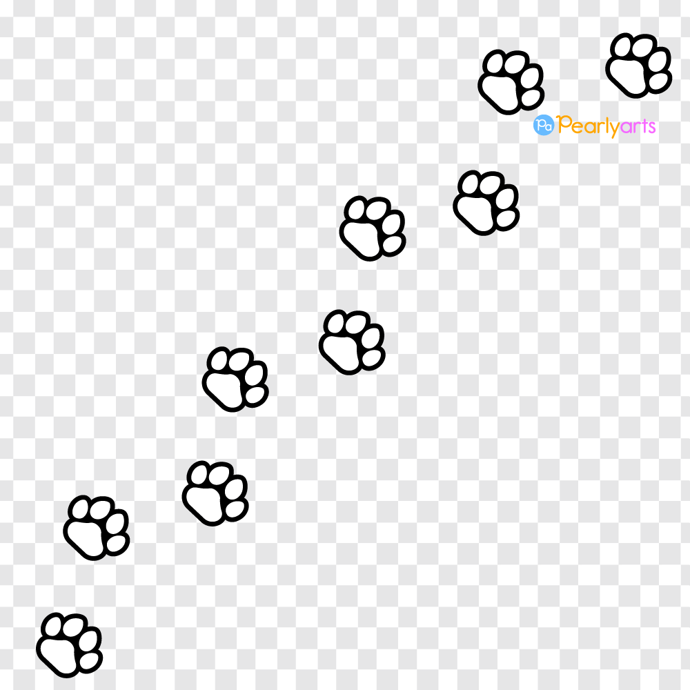 FREE Cat Paw Prints Clipart (Royalty-free) | Pearly Arts