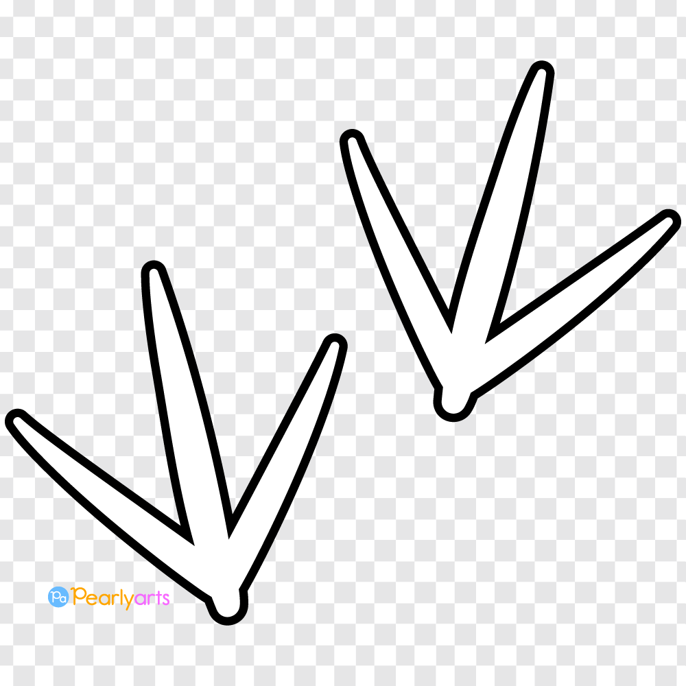 FREE Bird Footprints Clipart (Royalty-free) | Pearly Arts