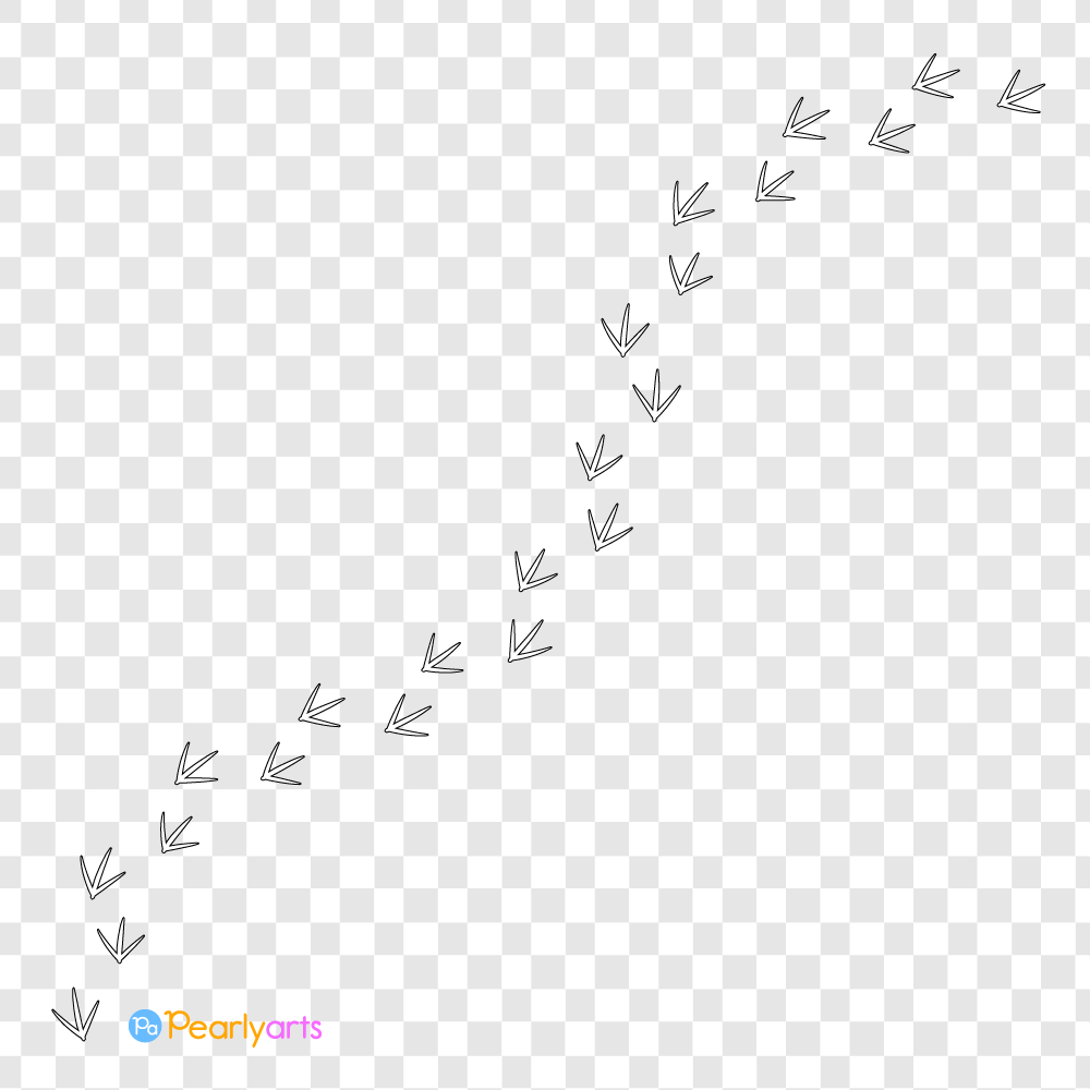 FREE Bird Track Clipart (Royalty-free) | Pearly Arts