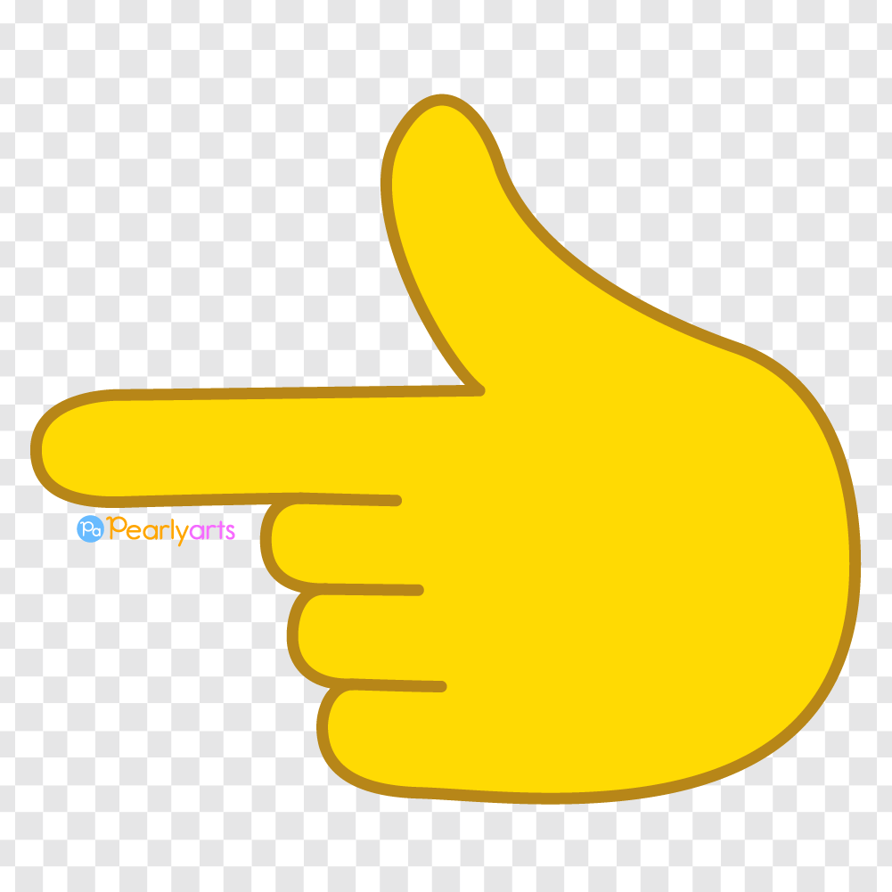FREE Index Finger Pointer Clipart Left | Transparent PNG | Pearly Arts