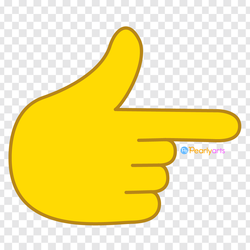 FREE Index Finger Pointer Clipart Right | Pearly Arts