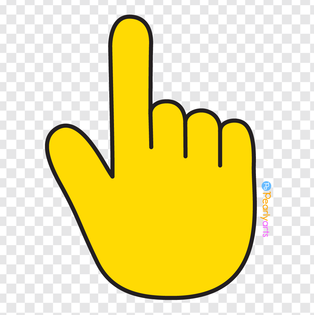 FREE Index Finger Pointer Clipart Up | Pearly Arts