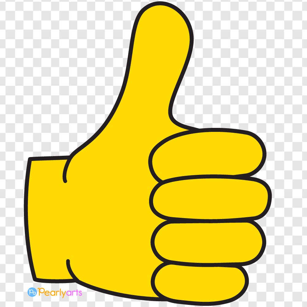 FREE Thumbs Up Clipart | Pearly Arts
